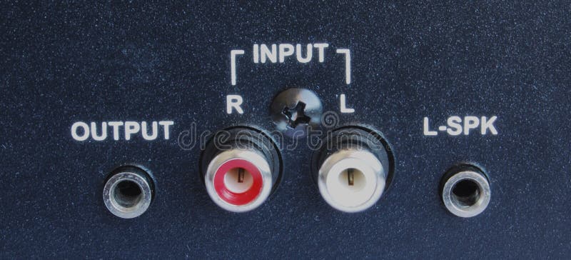 Input Output a Stereo Channels Stock Photo - Image of activity, head ...