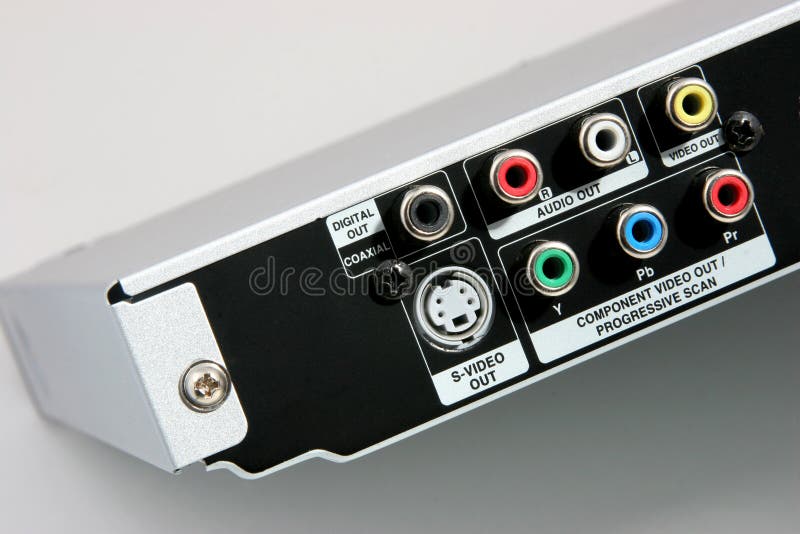 Input plugs stock image. Image of electronics, stereo - 1372115