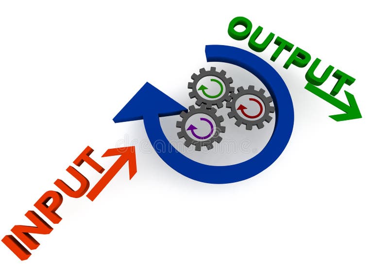 Input process output stock illustration. Illustration of input - 26459409