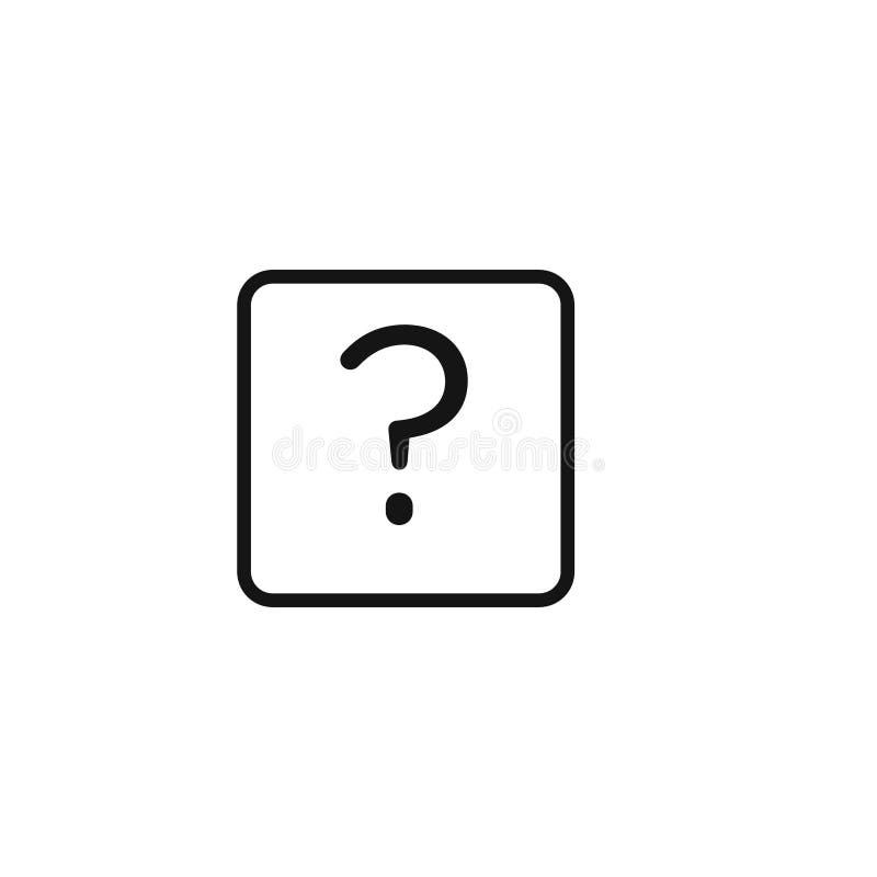 Inquiry Question Icon for Customer Support and Help Centers Stock ...