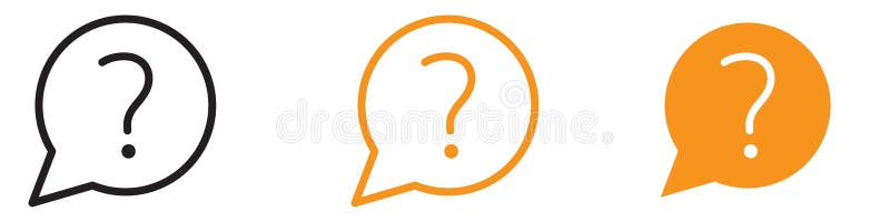 Inquiry Question Mark Icon for Help and Information Graphics Perfect ...