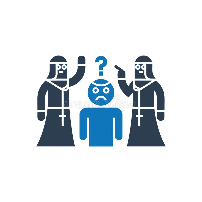 Inquisition and Questioning Icon Stock Illustration - Illustration of ...