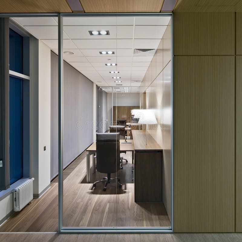 Inre modernt kontor arkivfoto. Bild av dekor, lampa, garnering - 48650432