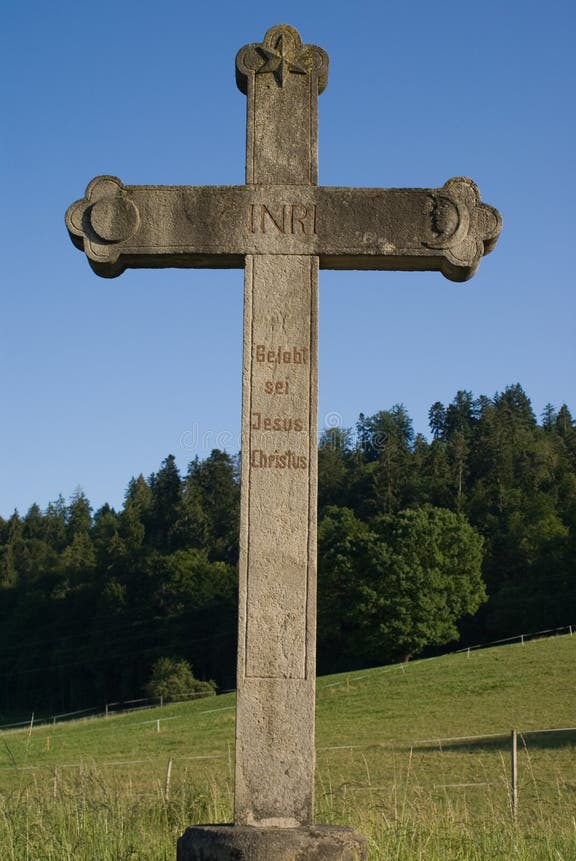 Inri stock image. Image of religion, inri, german, stone - 28709637