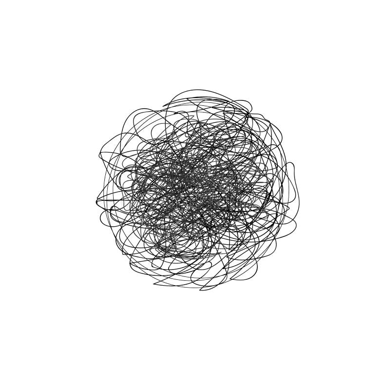 Insane Messy Line, Complicated Clew Way On White Background. Tangled ... Insane Messy Line, Complicated Clew Way On White Background. Tangled ...