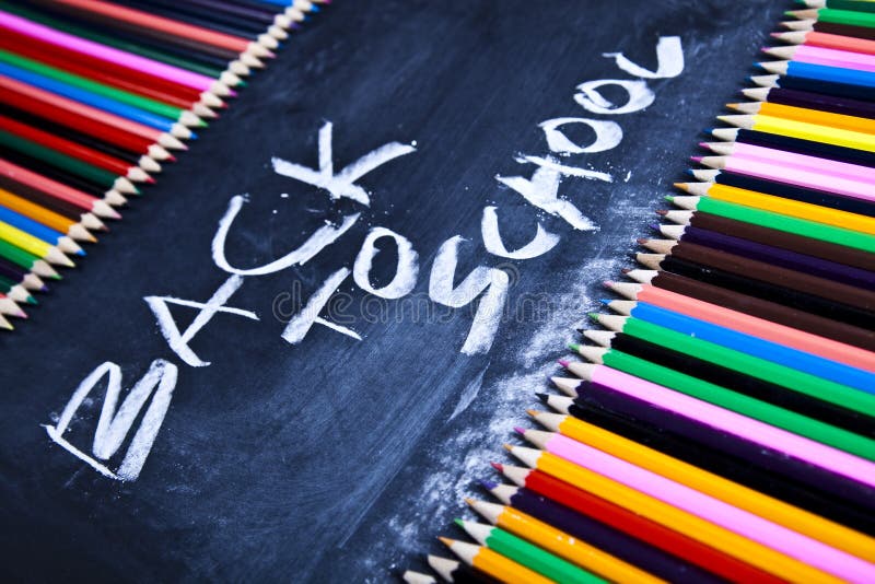 Inscription - Back To School Stock Image - Image of chalkboard, chalk ...