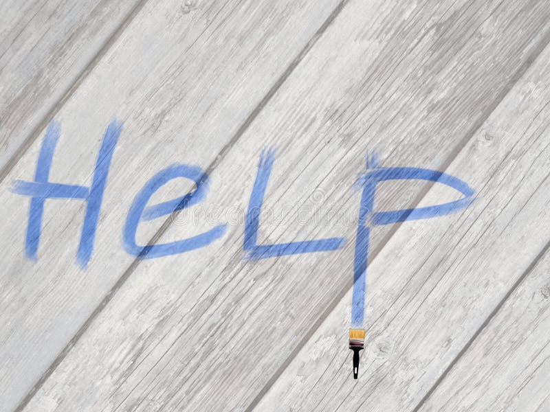 Inscription with Brush on a Colored Background Stock Image - Image of ...