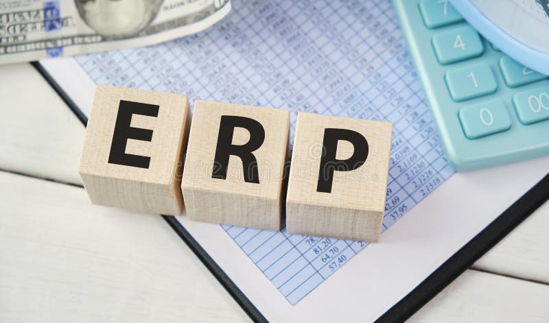 The Inscription on the Cubes, the Word ERP on the Cubes of Wooden ... The Inscription on the Cubes, the Word ERP on the Cubes of Wooden ...