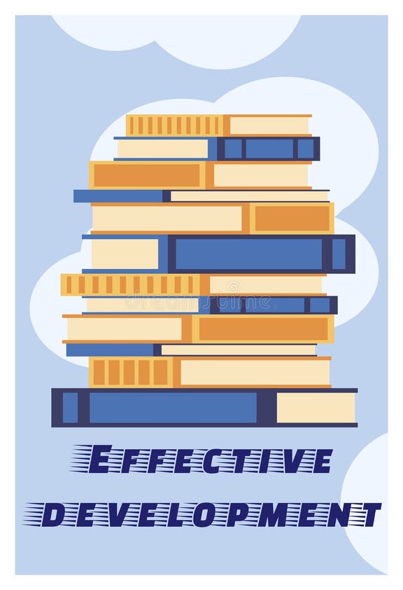 Inscription Effective Development Cartoon Flat. Stock Vector ...