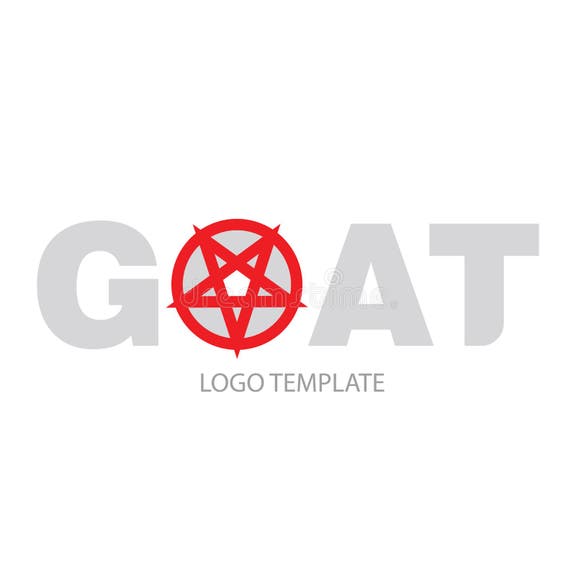The Inscription Goat with the Pentagram Stock Vector - Illustration of ...