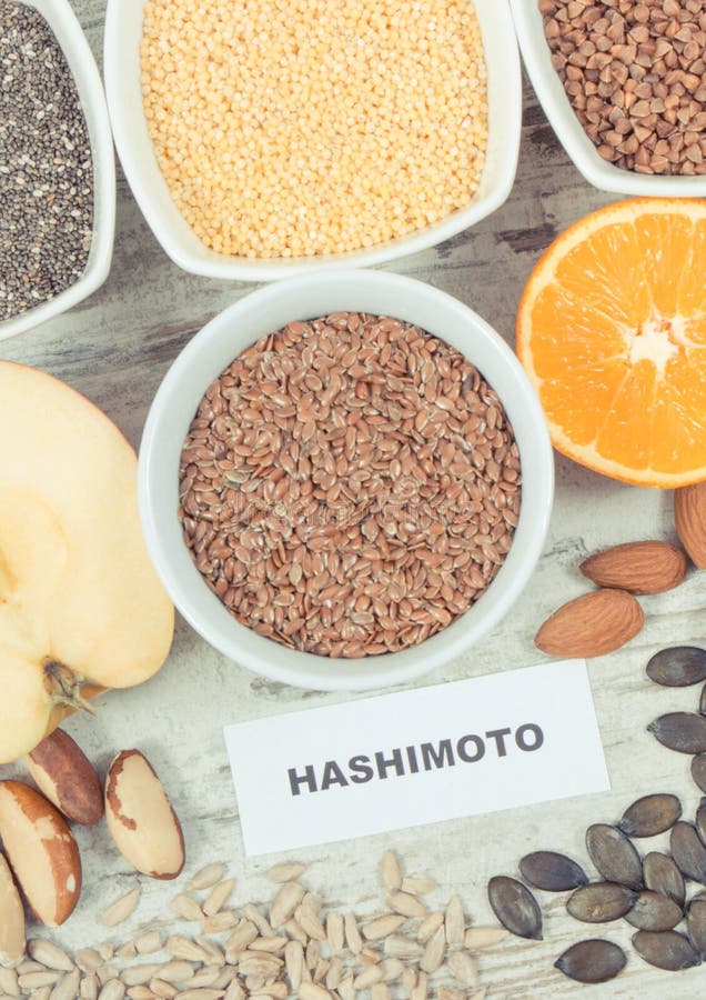 Inscription Hashimoto with Products and Ingredients As Source Vitamins ...