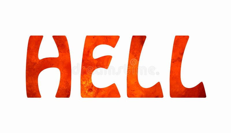 Lettering HELL stock illustration. Illustration of sign - 120904300