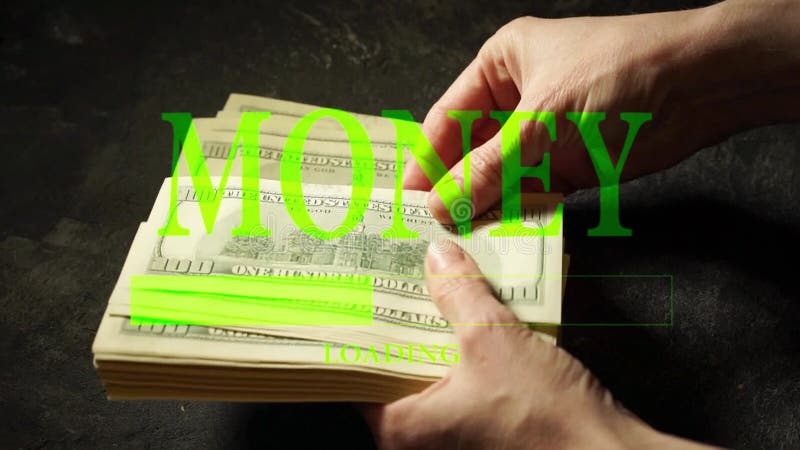 Hands Counting Dollar Bills and Throwing Money Cash Stock Footage ...
