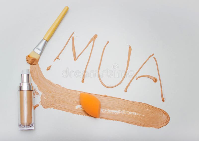The Inscription Makeup with a Cream Stock Photo - Image of cream, care ...