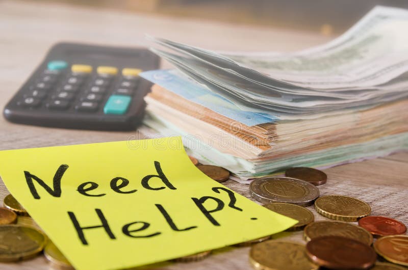Dollars and Coins on the Table. Close-up. Stock Image - Image of ...