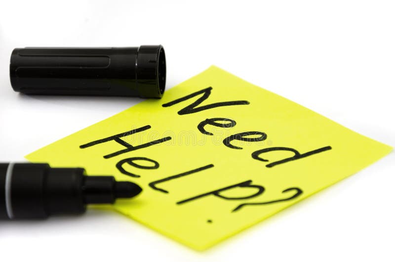 The Inscription `need Help` on the Sticker on the Background of Euro ...