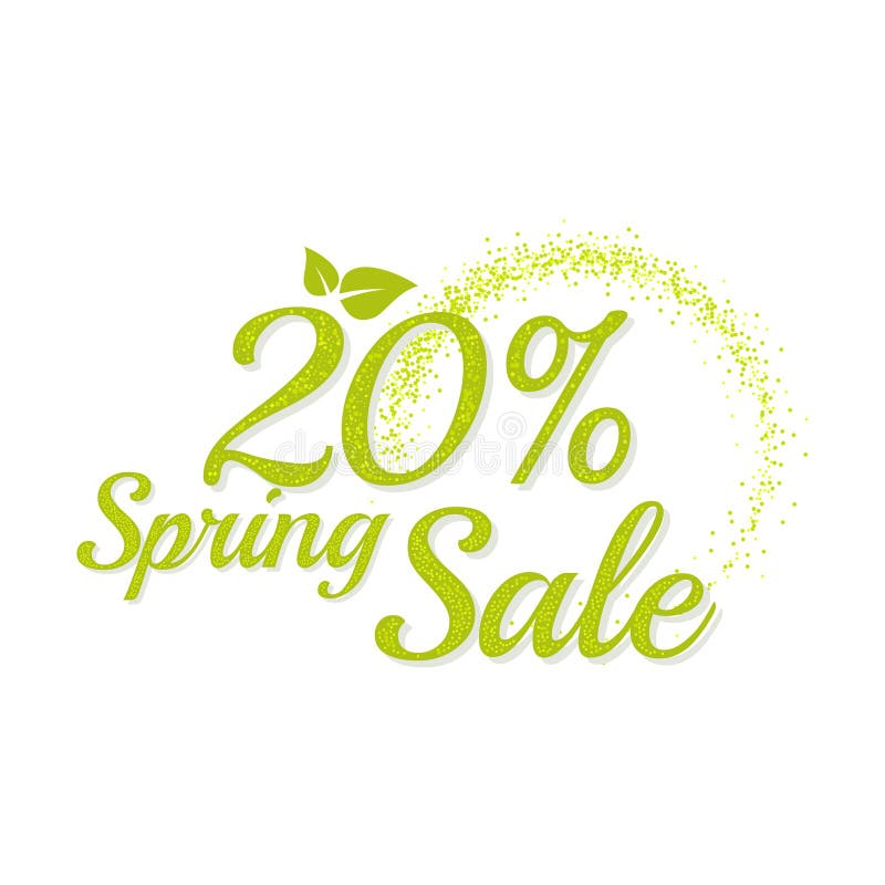 Inscription spring sale. stock vector. Illustration of background ...