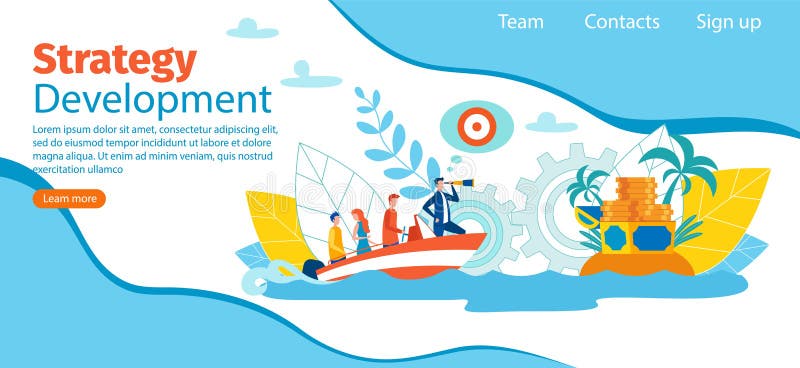 Inscription Success Vector Illustration Cartoon. Stock Vector ...