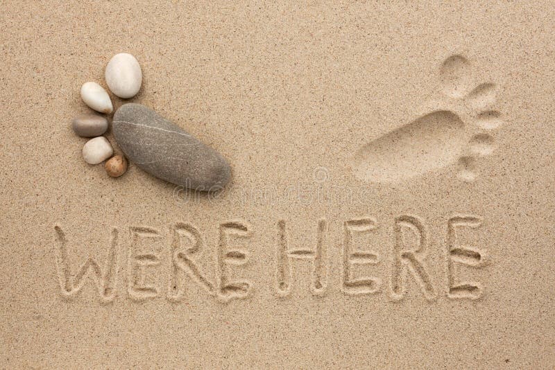 The inscription were here stock image. Image of imagination - 30540039