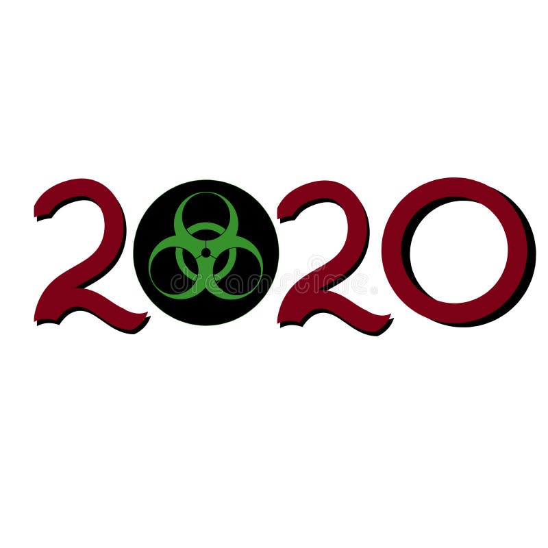 Inscription on a White Background 2020 Coronavirus Stock Illustration ...