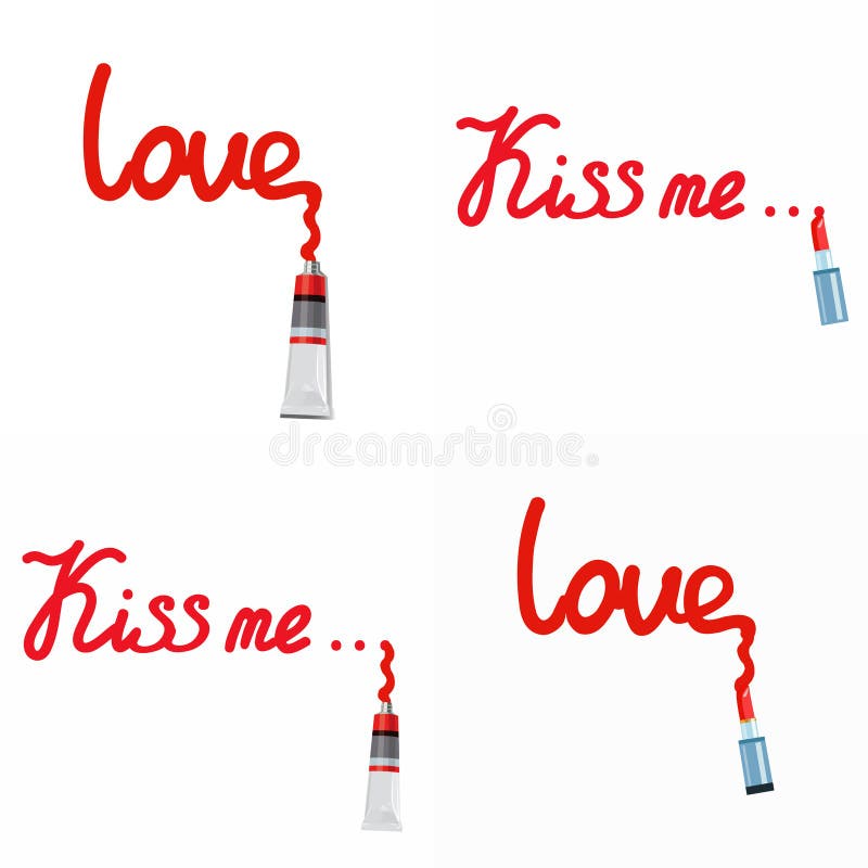 Inscription written in red stock vector. Illustration of drop - 127569425