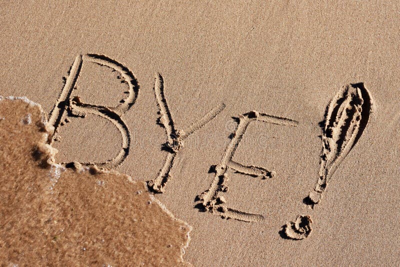 The Inscription on the Yellow Sand Erases the Sea Wave, Rest, the Beach ...