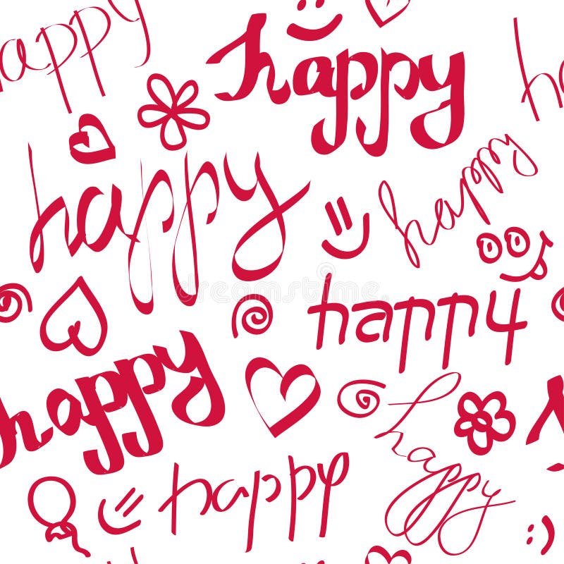 A Happy Seamless Pattern for Easter with Eggs, in Color, in Vector ...