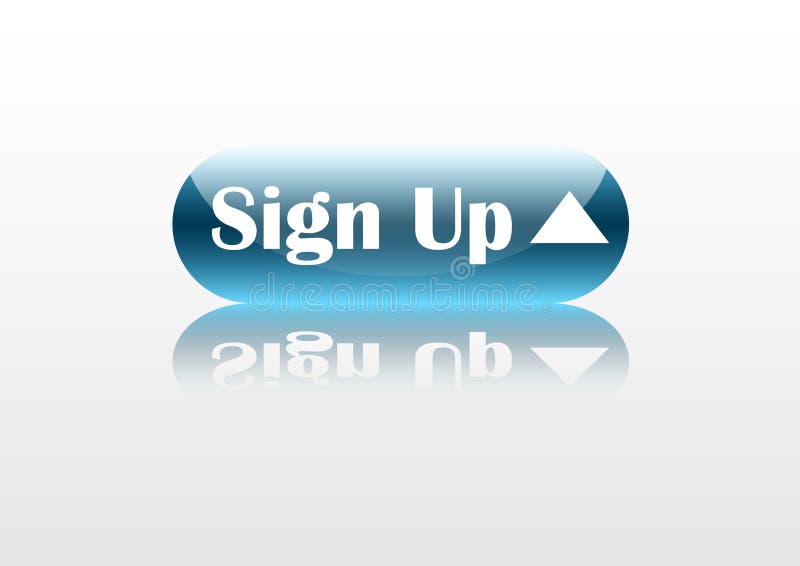 Inscrivez-vous le bouton illustration de vecteur. Illustration du ...