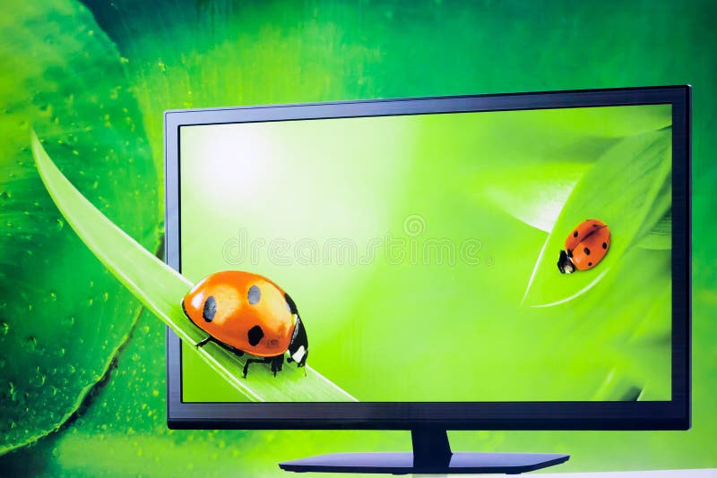 3D and 4k television stock illustration. Illustration of sensation ...
