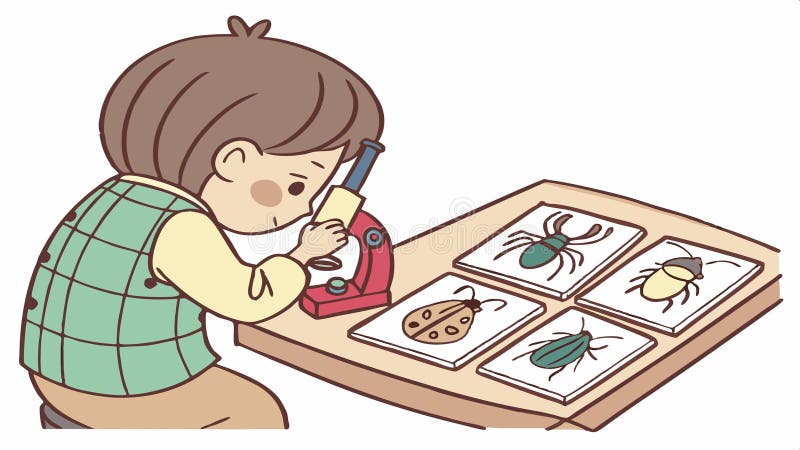 Insect Book Study: Child Reading a Book about Insects, Learning ...