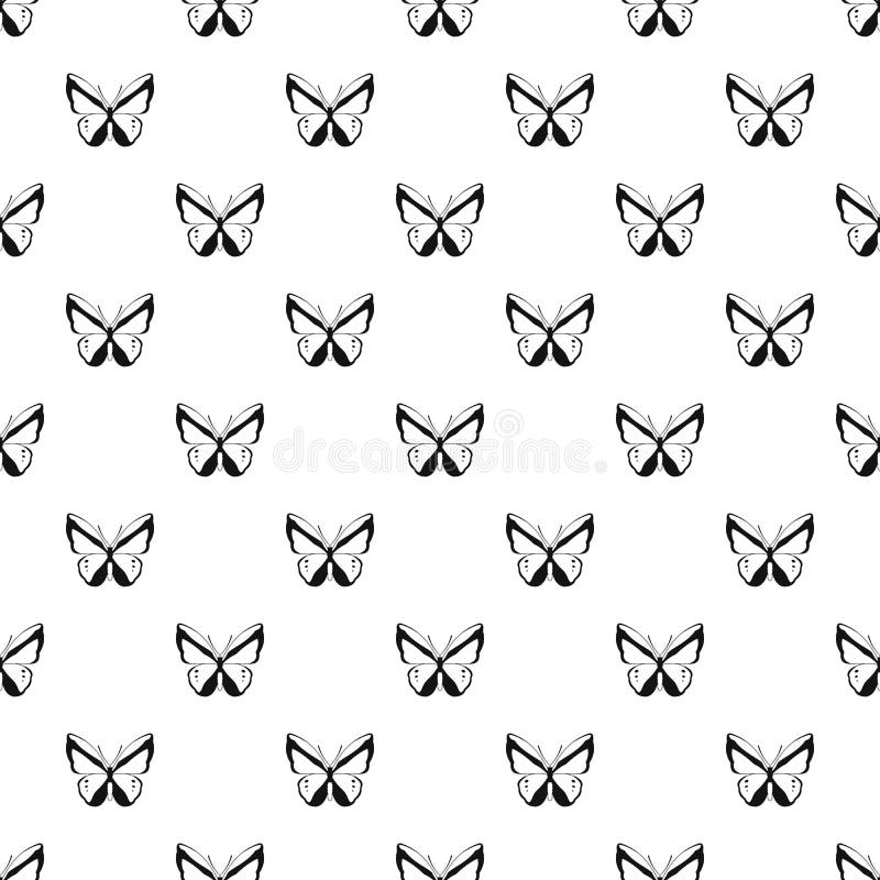 Insect Butterfly with Ornament on Wings Pattern Stock Vector ...