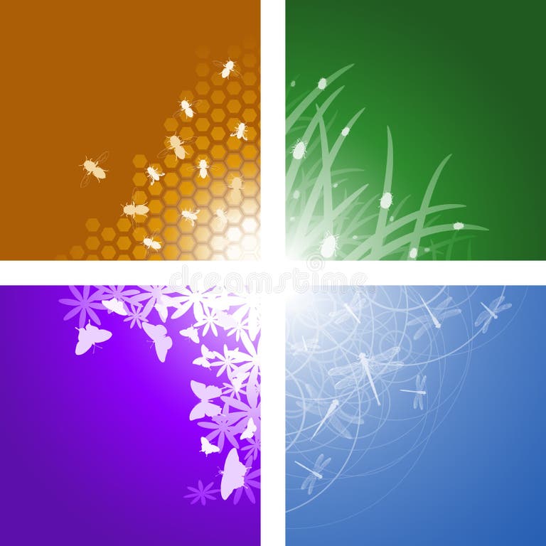 Borders Insects Stock Illustrations – 310 Borders Insects Stock ...