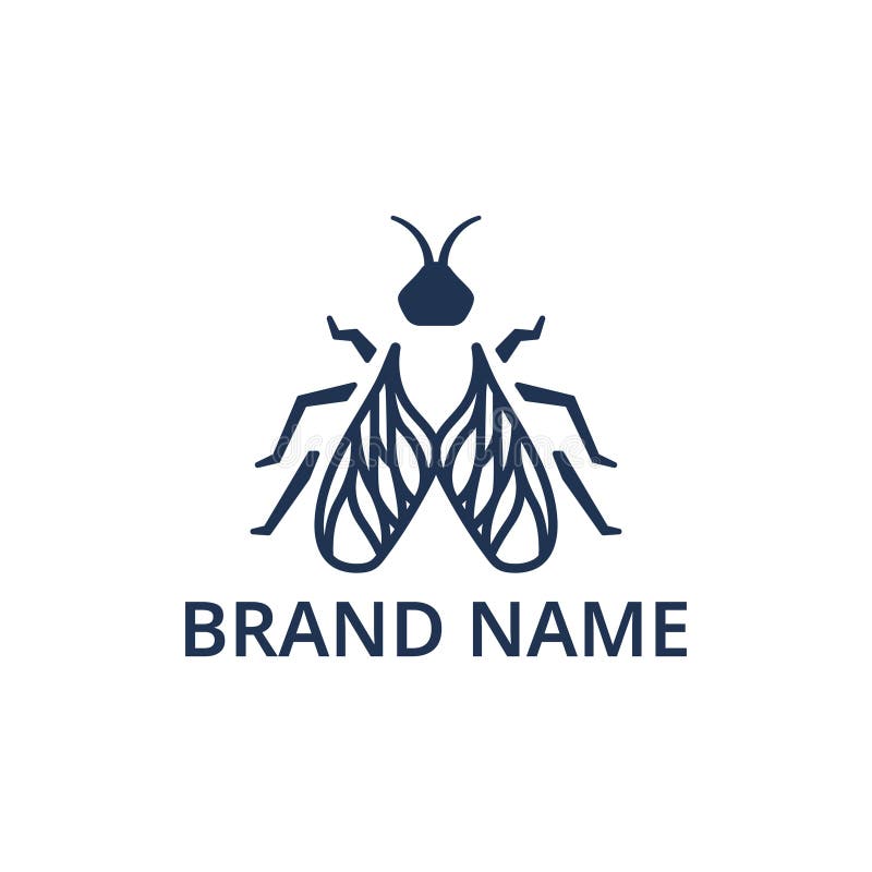 Fly Insect Logo Concept stock vector. Illustration of insect - 319743626