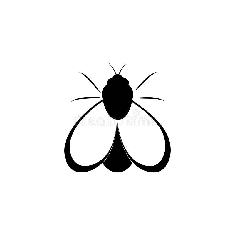 Insect Fly Icon Logo Vector Stock Vector - Illustration of vector ...