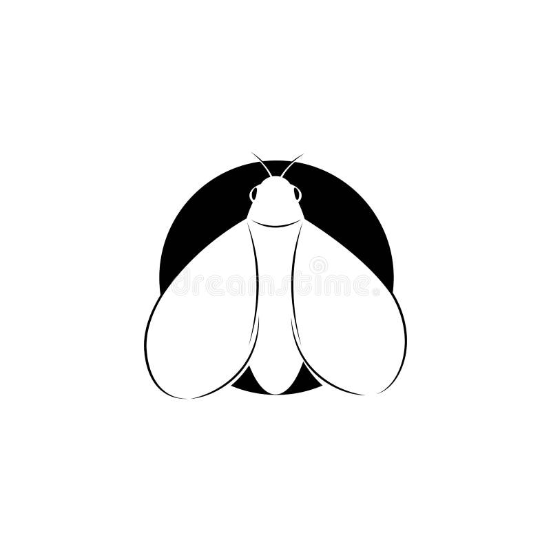 Insect Fly Icon Logo Vector Stock Vector - Illustration of silhouette ...