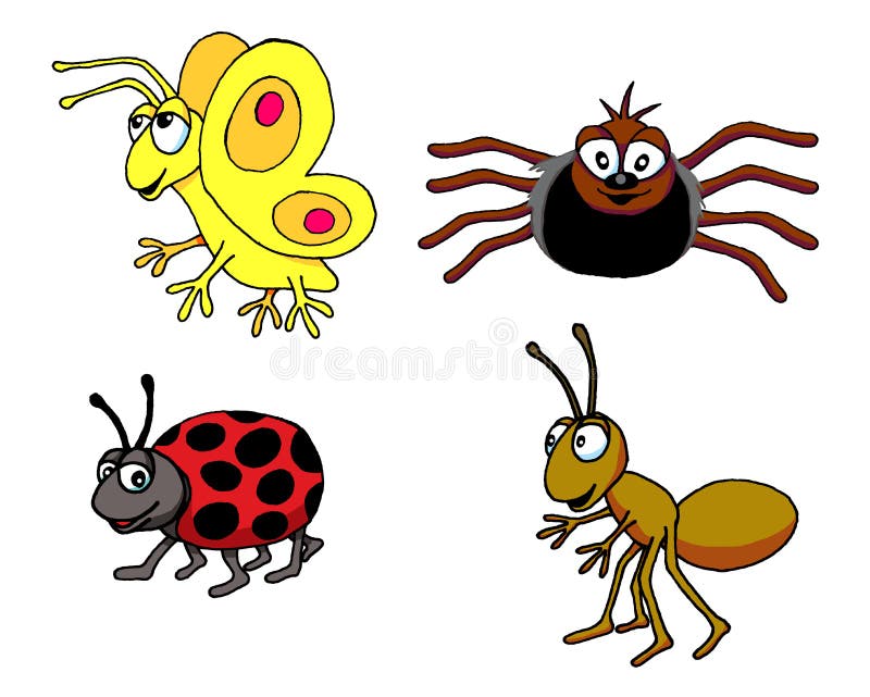 Insect Group stock vector. Illustration of color, ladybug - 70812582