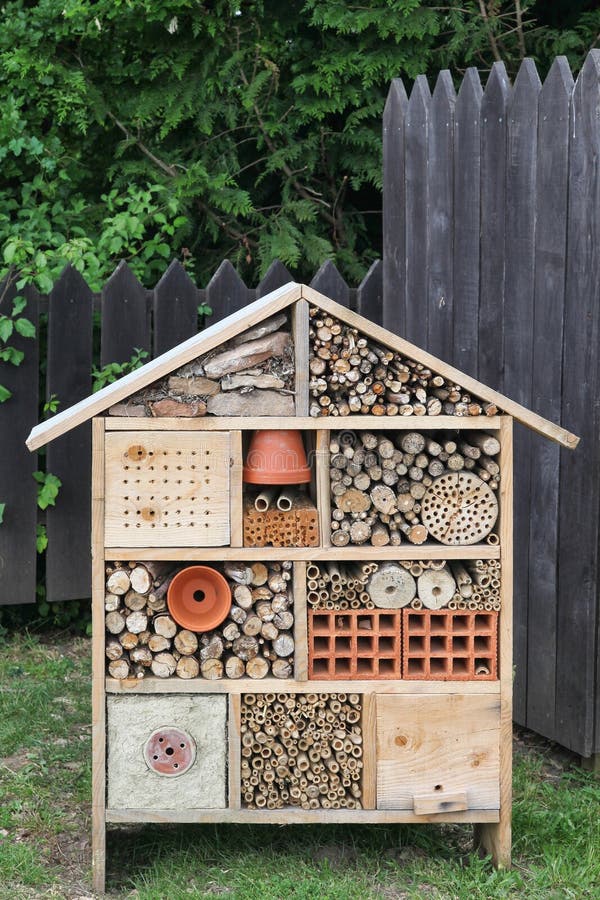Insect hotel stock image. Image of conservation, shelter - 55118475