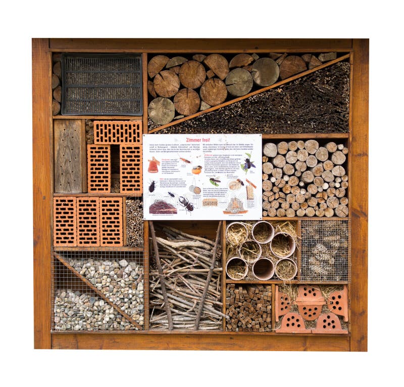Insect hotel stock photo. Image of protection, winter - 57878200