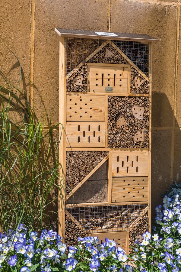 Insect Hotel, Provides Protection and Nesting Aid for Bees and Other ...