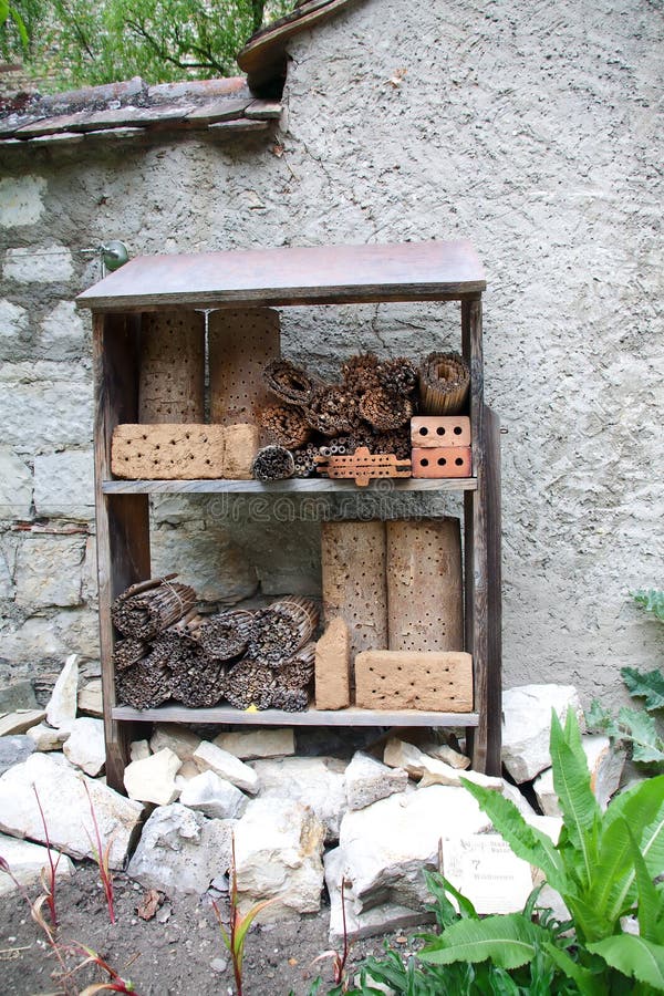 Wild Insect hotel stock image. Image of hole, ecological - 34507363