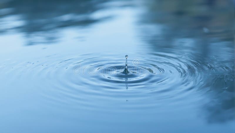 Insect Induced Ripples on Water Surface Forming Symmetrical Patterns ...