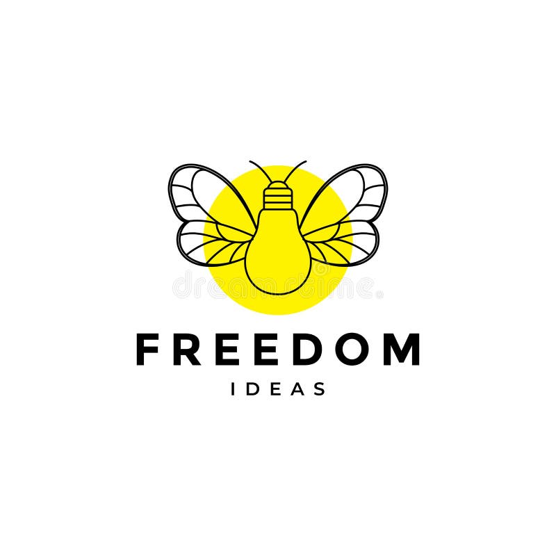 Insect with Lamp Ideas Logo Design Stock Vector - Illustration of ...