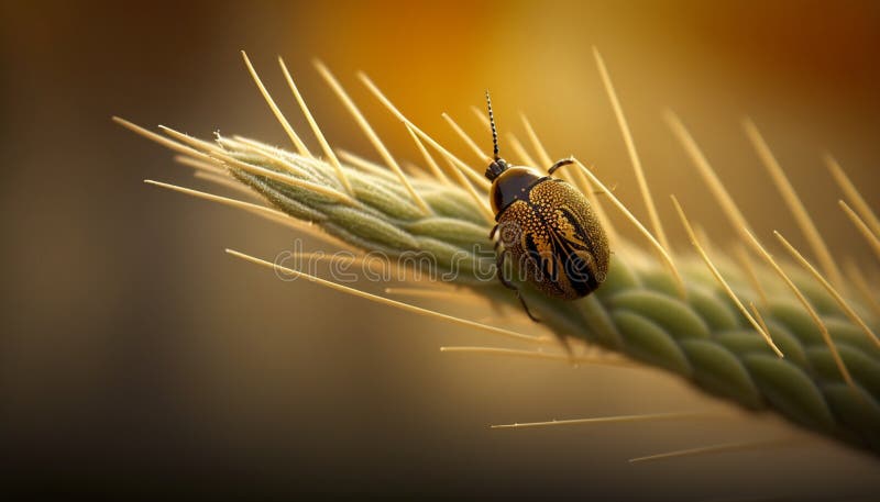 Insect on a Leaf in Nature Generative AI Stock Illustration ...
