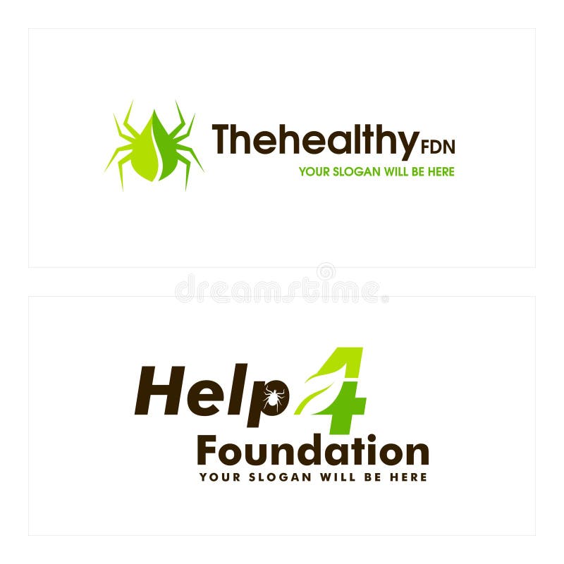 Insect Leaf Nature Icon Initial Logo Design Template Stock Vector ...