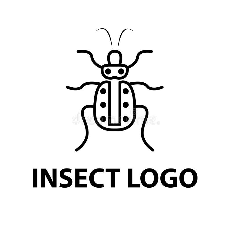 Insect Logo Design Template Icon Stock Vector - Illustration of ...