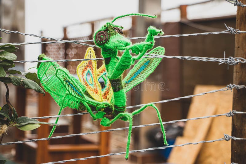 Insect made of wool stock image. Image of craf, craft - 196798679