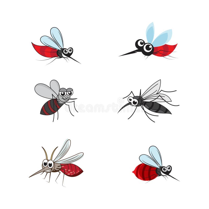 Insect Mosquito Icon Template Vector Stock Vector - Illustration of ...