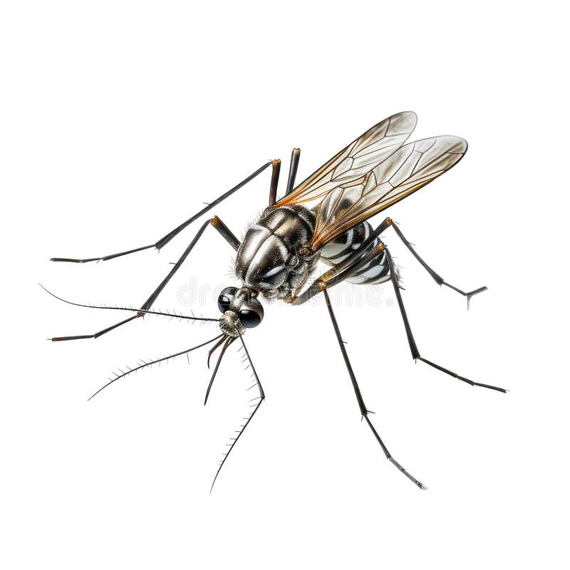 Insect Mosquito Isolated on White Transparent Background Stock ...