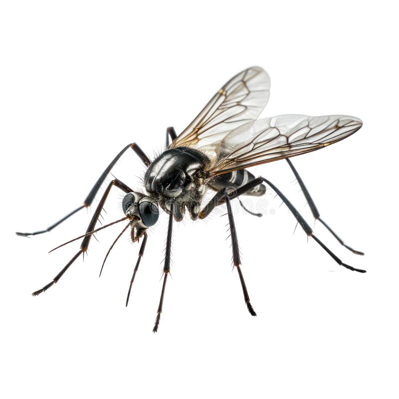 Insect Mosquito Isolated on White Transparent Background Stock ...