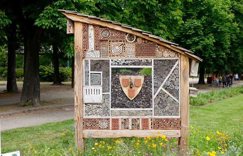 Insect nesting box stock image. Image of natural, tree - 54911041